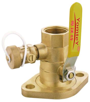China YomteY Brass Rotating Flanged Ball Valve for sale
