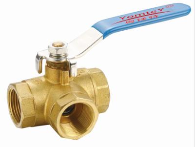 China YomteY Brass Three-Way Ball Valve(LType) for sale