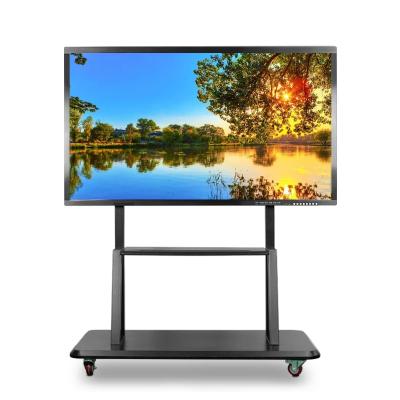China 178° kijkhoek Interactief plat paneel Zwart Kleur RJ45 uitgangen Te koop