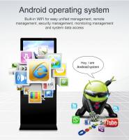 China Wireless Touch Screen Kiosk 10 Point Infrared 42 Inch Android Advertising Display for sale