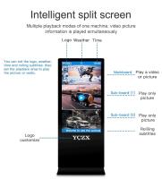 China 42 Inch Android Digital Kiosk Display 4K UHD Touchscreen Floor Standing Advertising Screen for sale