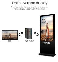 China HD LCD Vertical Touch Screen Kiosk With Intelligent Broadcast Function for sale