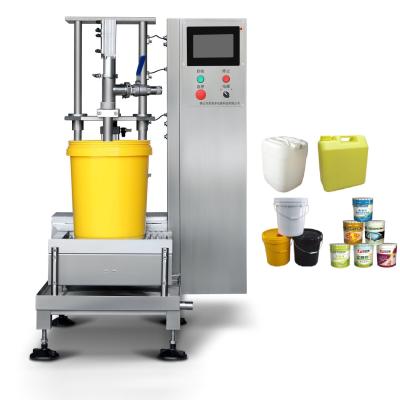 China Semi Auto Oil Barrel Filling Machine Weighing Lubricant Chemical Filling Machine for sale