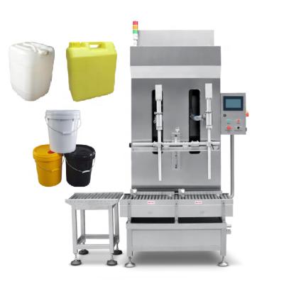 China Weighing Type Semi Automatic Filling Machine For Lubricant Oil, Anti-Freeze Coolant Edible Oil for sale