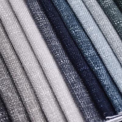 China Geverfte Meubilairstoffering Zachte Chenille Sofa Fabric 370gsm Te koop