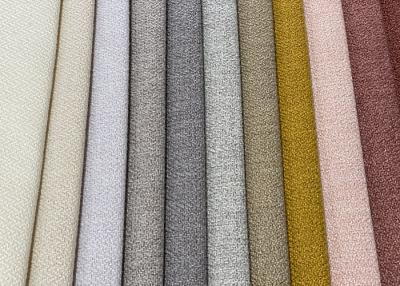 China 360cm Linen Sofa Fabric Textile 100% Polyester Anti Static for sale