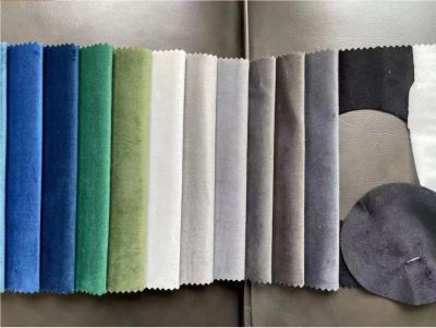 China Sofa Felpa Fabric , Tear Resistant Plain Velvet Fabric for sale