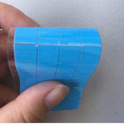China 0.5MM Thick Lithium Battery Blue Color Soft Thermal Conductive Silicone Pad for sale