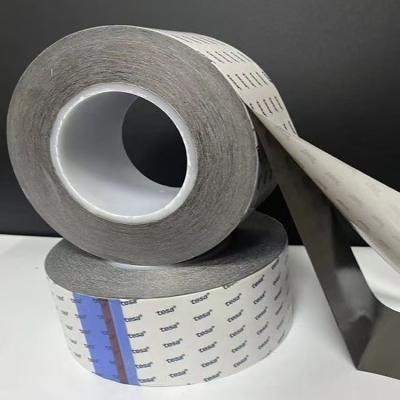 China TESA 60254 Gray Conductive Cloth Double Sided Conductive Spinning Cloth Tape for sale