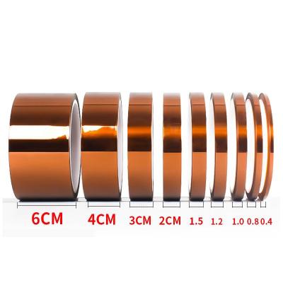 中国 PI カプトン アンバー 残留物なし 熱耐性のある保温テープ 販売のため