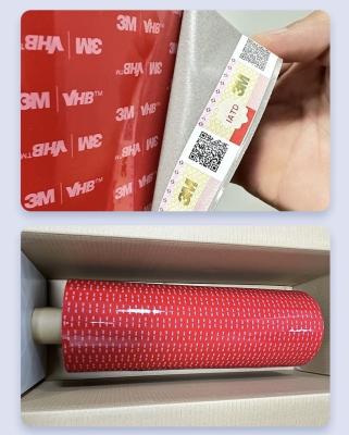 China Grey 3m Vhb Double Sided Tape 600mm X 33m 1 Roll/Box Die Cut Any Width for sale