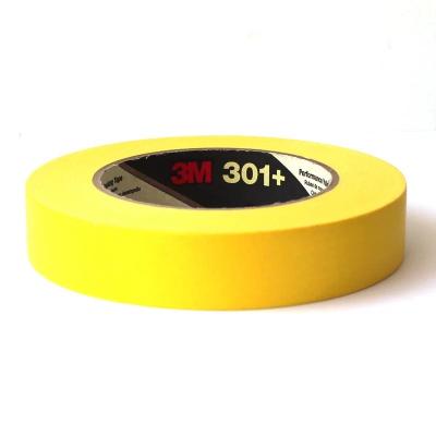 Cina 3MTM 301+ High Performance Masking Tape Giallo Spruzzatura industriale Decorazione domestica 0.16mm in vendita
