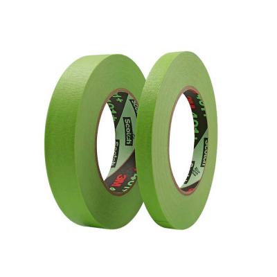 China 3M 401+ Cinta de enmascaramiento de pintura verde resistente a altas temperaturas en venta