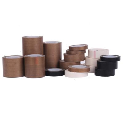 PTFE fita de fibra de vidro para vedação de vácuo 0,13 ~ 0,25 mm aço de adesão 5,5 N / 25 mm