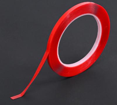 China Clear Acrylic Double Sided Tape with Red Liner, Super Strong Viscous Nano Adhesive Tape, Industrial Grade Waterproof Tape for Metal, Glass, Plastic, Wood for sale