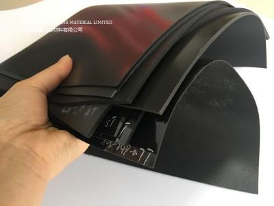 China 0.7mm Black SGS SR-S-15P Urethane Foam Polyurethane foam With PET Support for sale