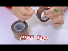 PTFE fita de fibra de vidro para vedação de vácuo 0,13 ~ 0,25 mm aço de adesão 5,5 N / 25 mm