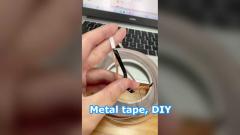 Professional 0.05-0.18mm Black Backed Copper Foil Tape for Perfect Stained Glass & Solder Projects