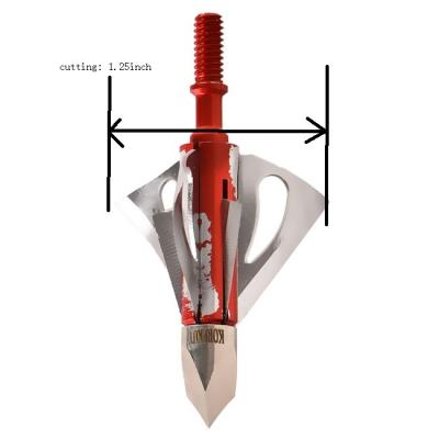 Cina Cremisi rosso Talon Archery Broadhead Tip 100grain 3blade del ODM Spintite in vendita