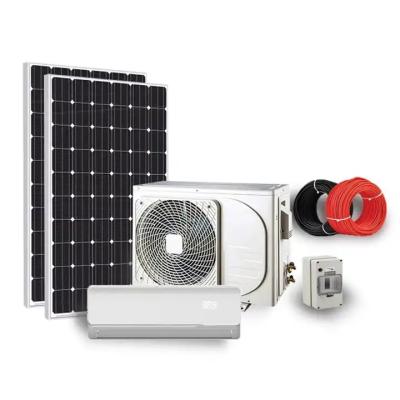 China 18000Btu 24000Btu Hybrid Solar Split Air Conditioner Solar Powered Air Conditioner For Home for sale