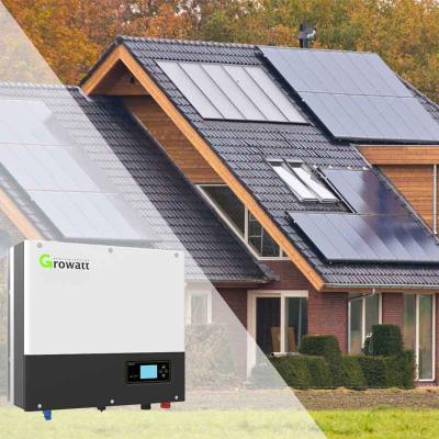 China Growatt 100Kw Inverter Price Hybrid Solar Inverter Without Battery 10Kw Hybrid Solar Inverter Single Phase for sale