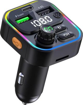 China Hot Sale Colorful Lights Power Inverter For Car Car Power Inverter Dc12V To 220Vac Car Mp3 Player USB for sale
