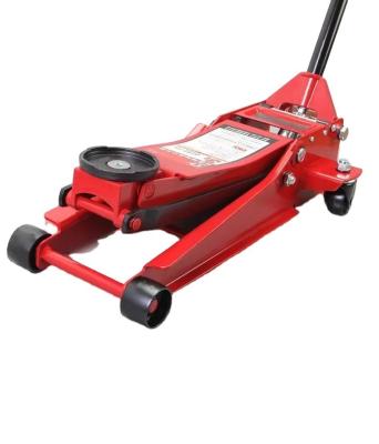 China Advanced Double Hydraulic Piston Floor Jack for Dismounting Car Tyre 3.5 Ton Capacity for sale
