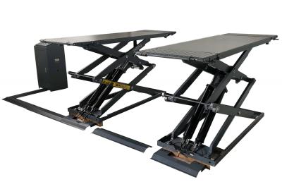 Cina 110 mm MIN Altezza 4.0t Capacità Heavy Duty Twin Scissor Car Lifter per manutenzione auto in vendita