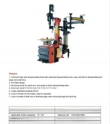 Cina Cliente richiesto 750W-1100W Potenza motore cambio pneumatico automatico per il servizio pneumatici in vendita