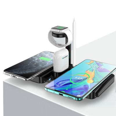 中国 Multipurpose 6 In 1 Wireless Charger Dock Station Phones For Airpords 販売のため