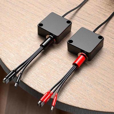 China Multifunctional 3A ABS Fast Charging USB Cables Retractable 3 In 1 for sale