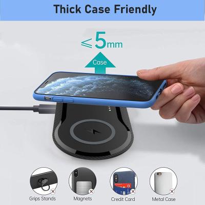 中国 2つ1つのチー15W多機能無線充電器のパッドの注文のロゴに付き 販売のため