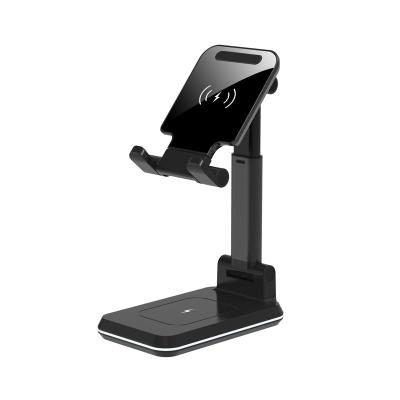 China 2 dans 1 taille sans fil double 10W réglable d'angle de support de chargeur for sale