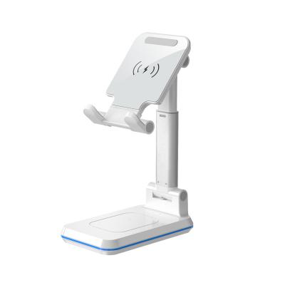 Cina Double Charging Mobile Phone Wireless Charger 2 In 1 Angle Adjustable in vendita