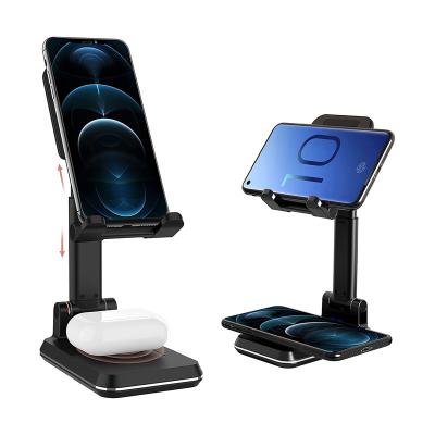 Cina Double Charging Mobile Phone Wireless Charger 2 In 1 Angle Adjustable in vendita