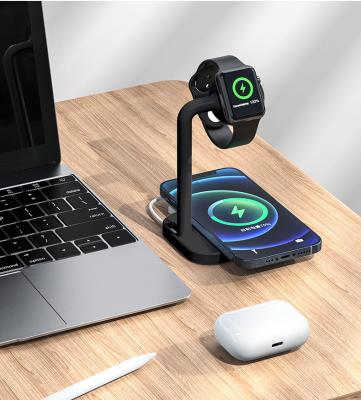 China 2022 New Arrival 15W Fast  2 in 1 Wireless Charger Stand for iPhone 13 12 for sale
