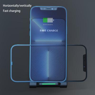 中国 15W Qi Cordless Wireless Charger Vertical Foldable Portable Fast Charging 販売のため