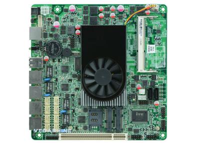 China 4 Gigabit Lan Firewall Motherboard Onboard Atom D525 Processor for network security server for sale