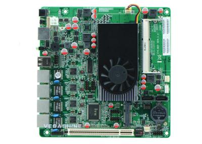 China 4 Gigabit LAN Firewall Motherboard with Atom D2550 CPU for network security appliance for sale