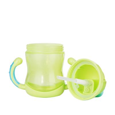 China Unique products space duckbill shape cute baby plastic drinking water cup for sale