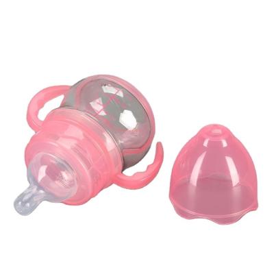China Hot selling wholesale fashionable wide neck milk bottle silicone baby food bottle for sale