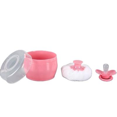 China Mini After Bath Baby Powder Puff Plastic Material for sale