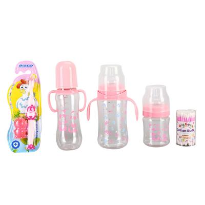 China Wholesale Promotional Baby Feeding Bottles Set Plastic 250ml 330ml 120ml for sale