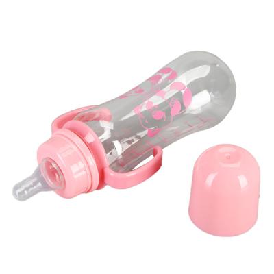 China New Clear Plastic Baby Milk Storage Bottles With Lids And Straws for sale