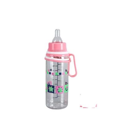China Fashion Silicone Milk Bottle , Straight Body Newborn Water Bottle for sale