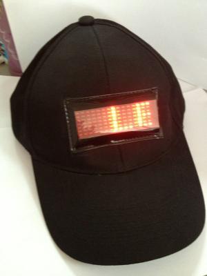 China Programmable Scrolling LED Message Cap for sale