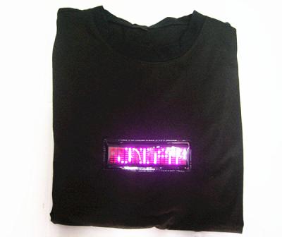 China 2015 hot sale new design LED scrooling LED T shirt for sale