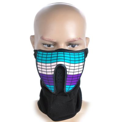 China Ledes led mask Music LED/EL party  mask with sound active and Luminous Light for Men and woman  DJ funny mask for sale
