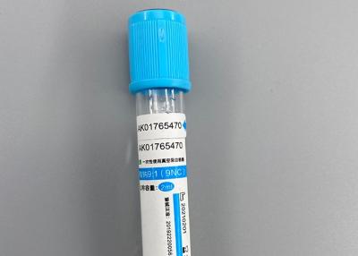 Cina Metropolitana fibrinolitica Vial For Blood Collection blu-chiaro del citrato di sodio 3,8 del sistema 3,2 in vendita