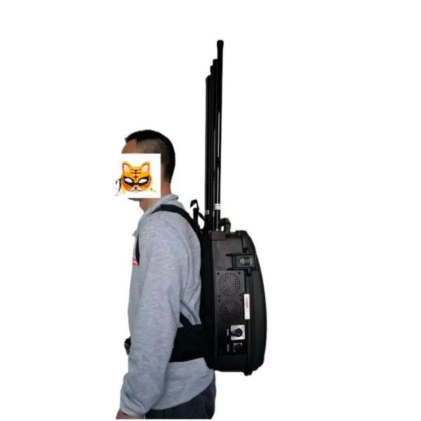 Quality Backpack Drone Detector System 300W 2KM Signal Jammer for sale